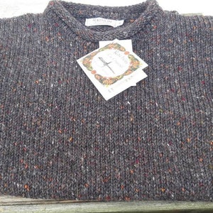 Irish Donegal Fisherman Sweater in 100% Donegal Tweed Wool - Etsy