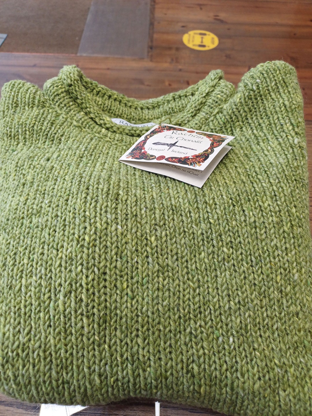 Irish Donegal Fisherman Sweater in 100% Donegal Tweed Wool - Etsy