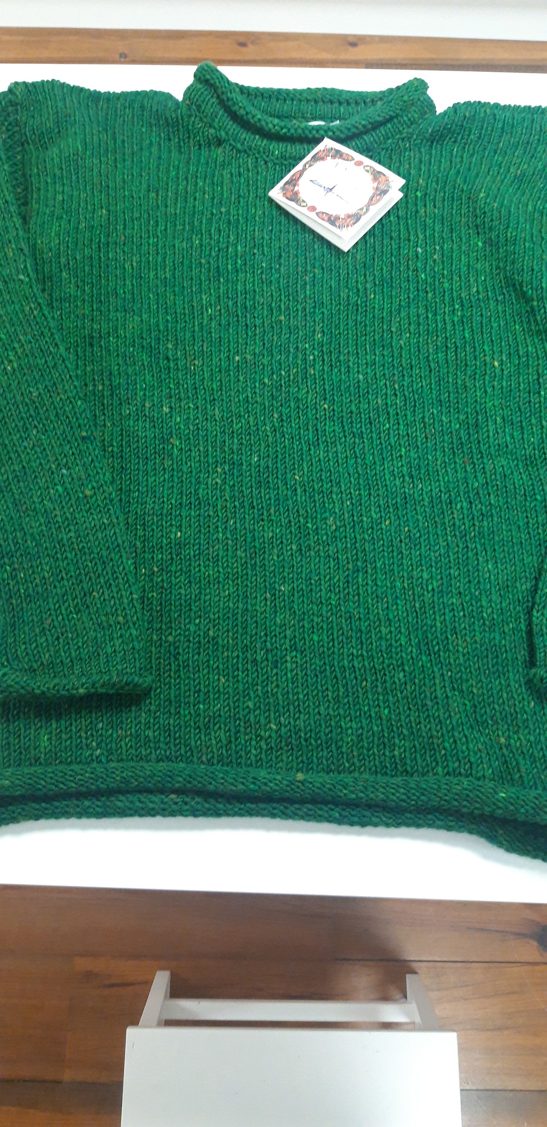 Irish Donegal Fisherman Sweater in 100% Donegal Tweed Wool - Etsy