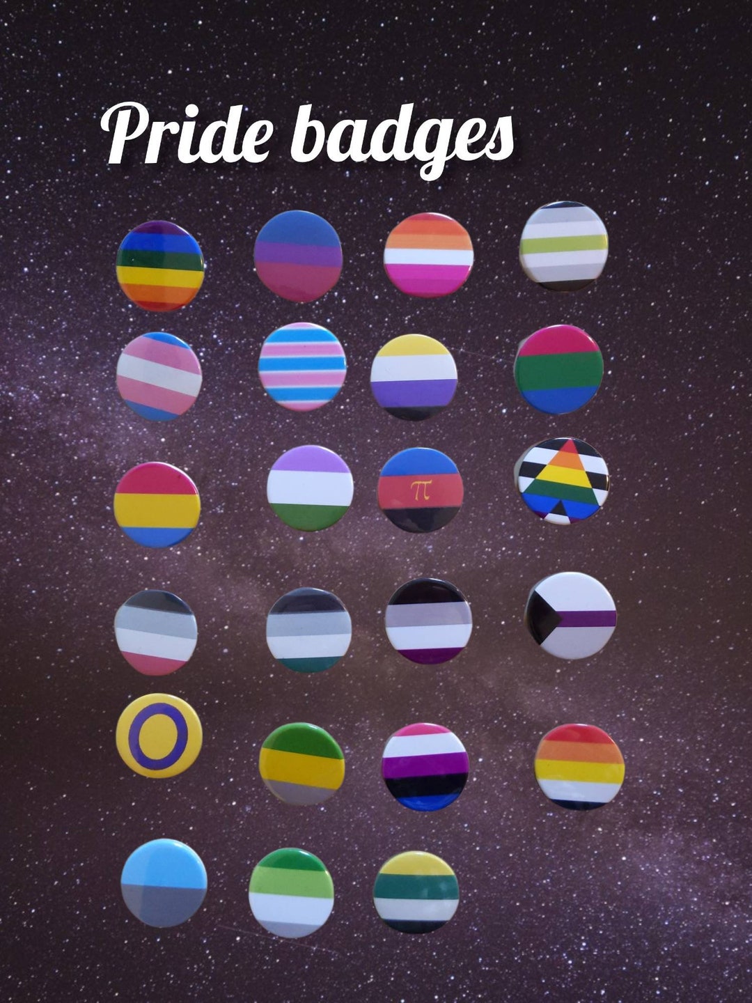 Pride Badges single - Etsy