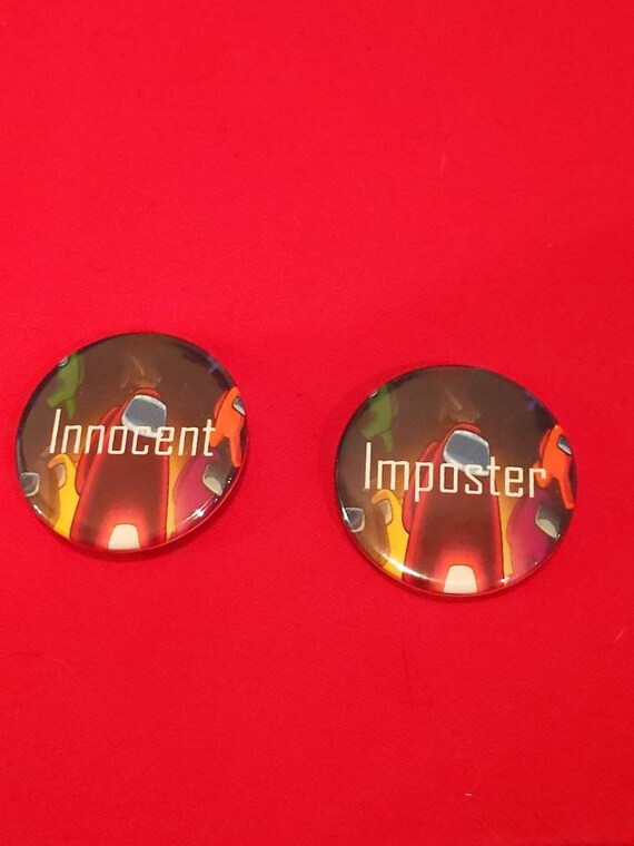 Among us badge/fridge magnet | Etsy