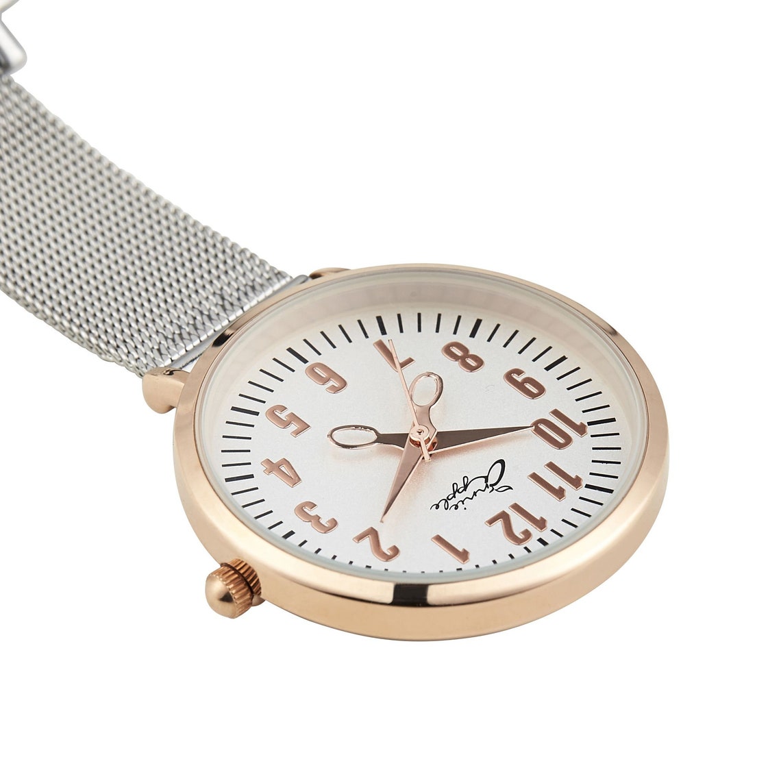 Annie Apple Rose Gold/silver Mesh Nurses Nurse Fob Watch - Etsy