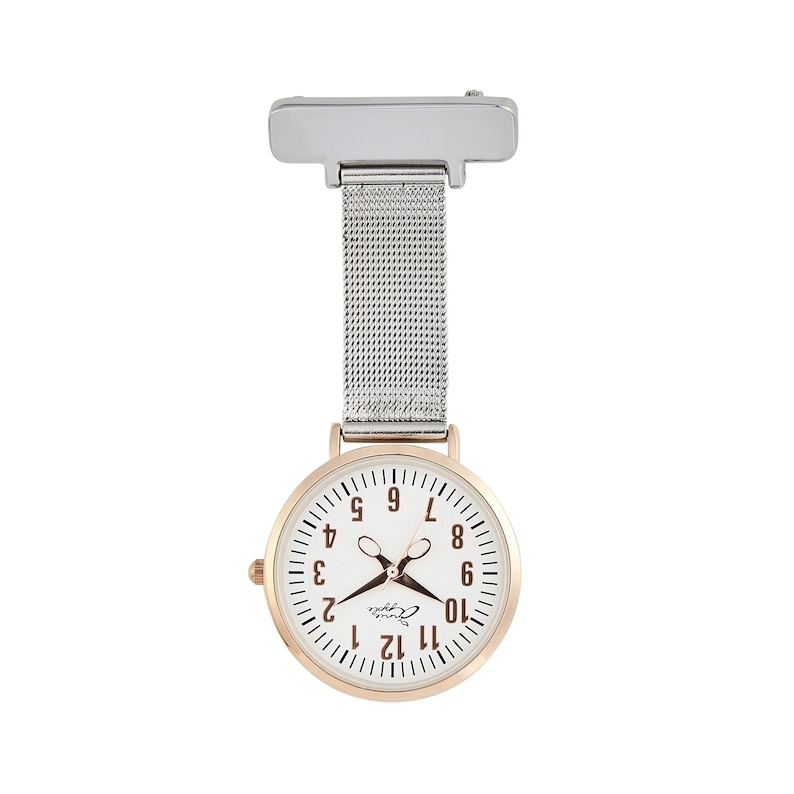 Annie Apple Rose Gold/silver Mesh Nurses Nurse Fob Watch - Etsy