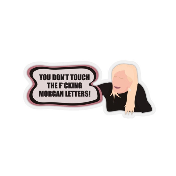 Don't Touch the Morgan Letters Sticker / Sonja Morgan / - Etsy España