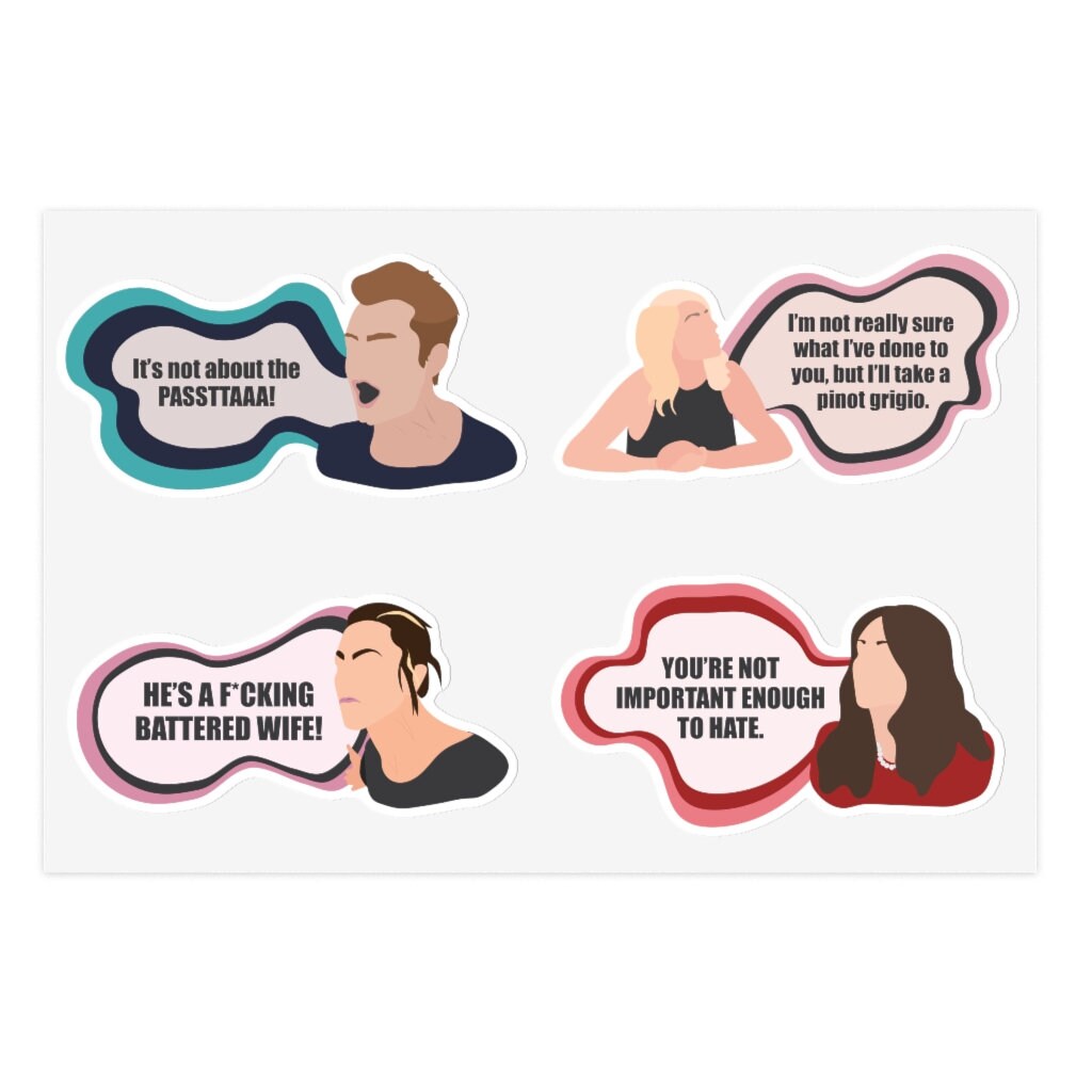 Vanderpump Rules Sticker Set Cute Sticker Pack Celebrity - Etsy