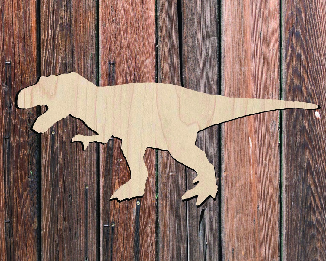 T-rex Cutout Wood Cutouts Wood Crafts DIY Project - Etsy
