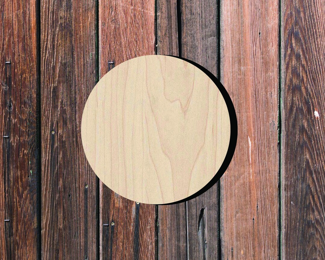 Circle Cutout Circle Shape Wood Cutouts Wood Crafts DIY - Etsy