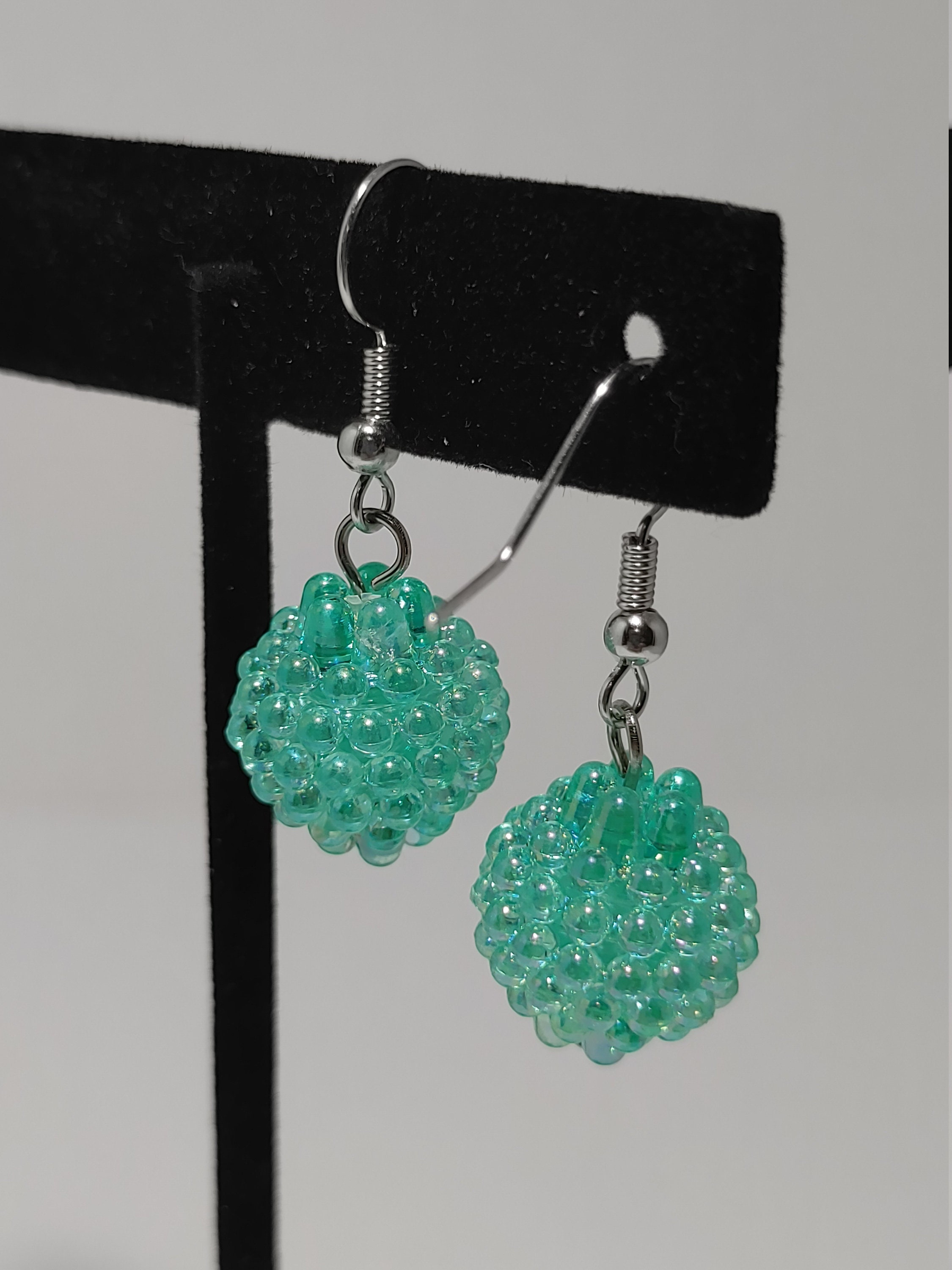 Beaded Berry Earrings Various Colors - Etsy