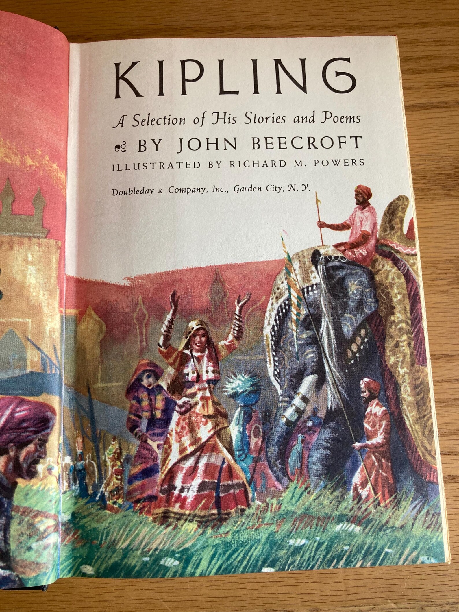 Vintage Kipling Stories and Poems: 1956 Hardcover, Illustrated Dust ...