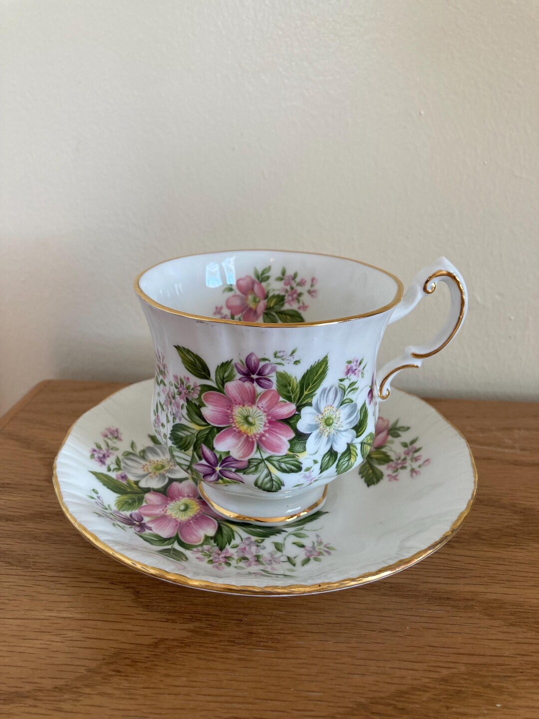 Paragon Flower Festival A Teacup and Saucer - Etsy