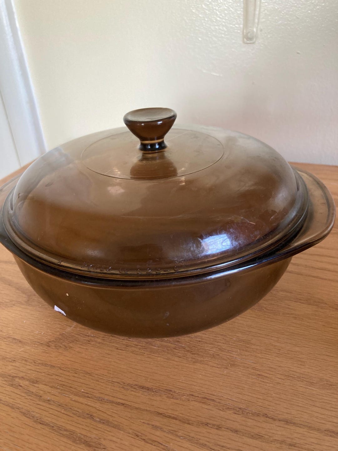 Pyrex Amber Glass Casserole Dish With Lid - Etsy