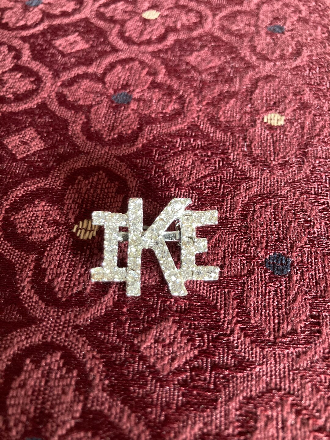 Rhinestone ike Pin Brooch - Etsy