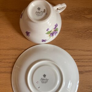 Adderley Violets Teacup and Saucer, England - Etsy