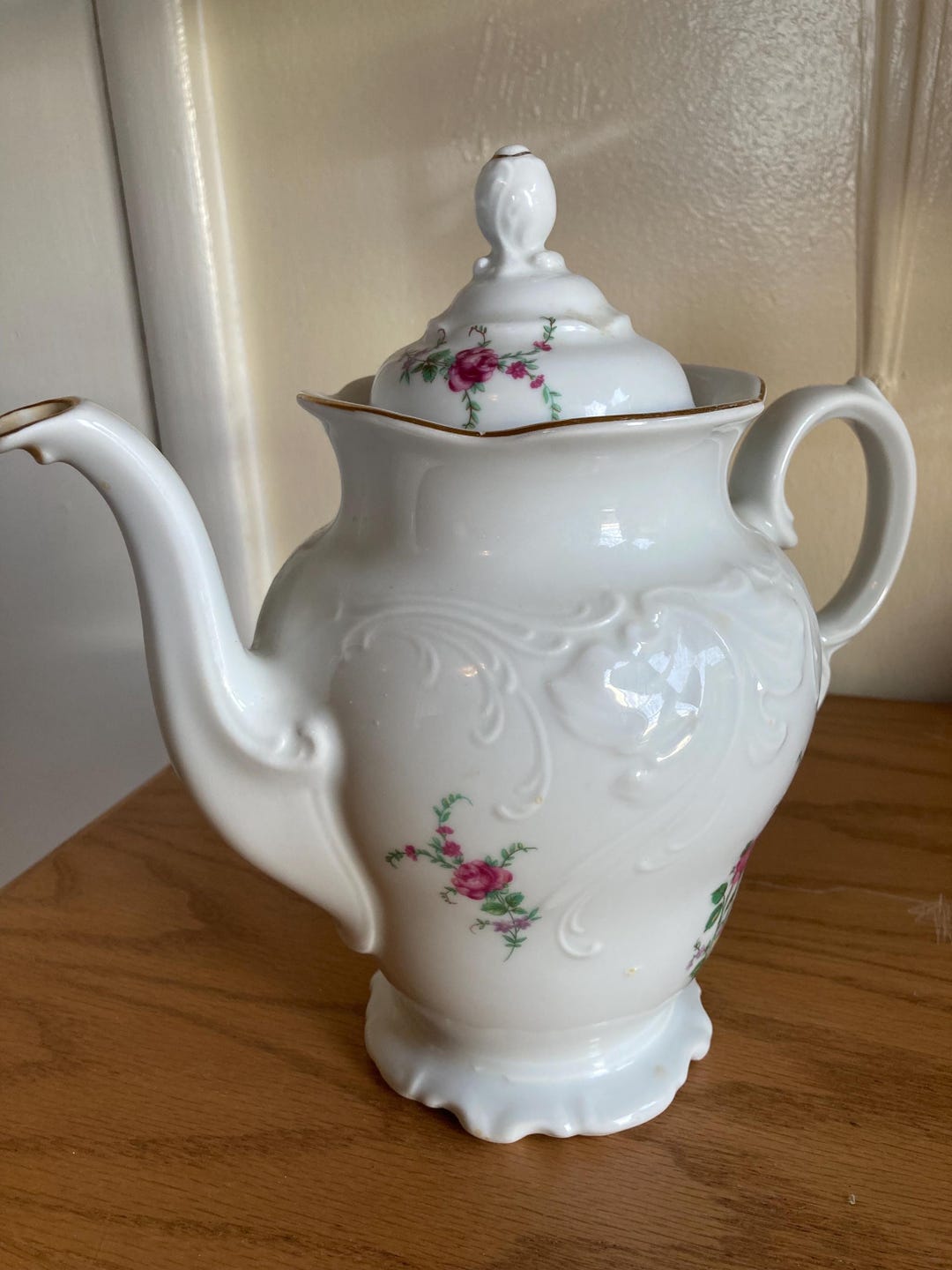 Wawel Rose Garden Teapot, 8 Cup, Made in Poland - Etsy