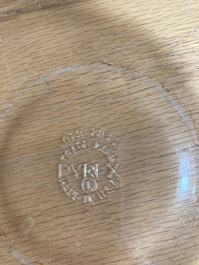 Vintage Clear Glass Pyrex Casserole Dish, 20 Ounce - Etsy