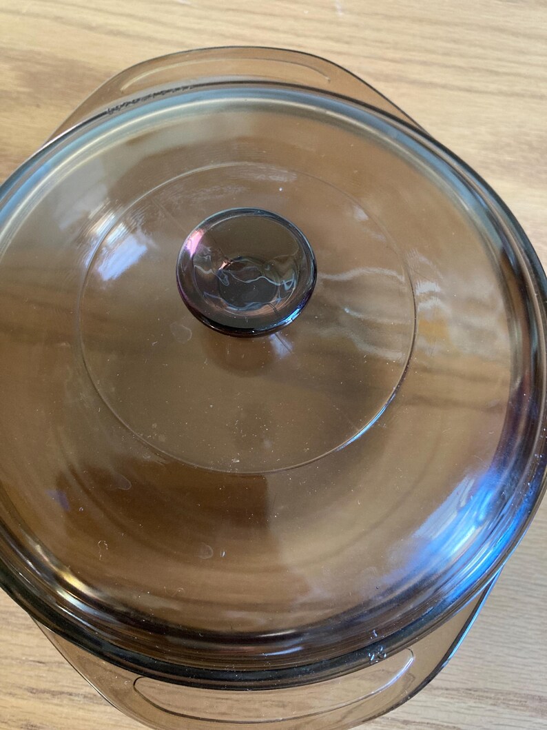 Pyrex Amber Glass Casserole Dish With Lid - Etsy