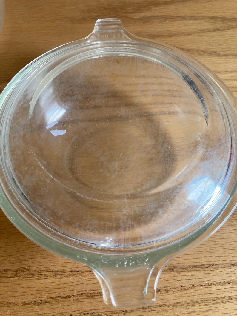 Vintage Clear Glass Pyrex Casserole Dish, 20 Ounce - Etsy