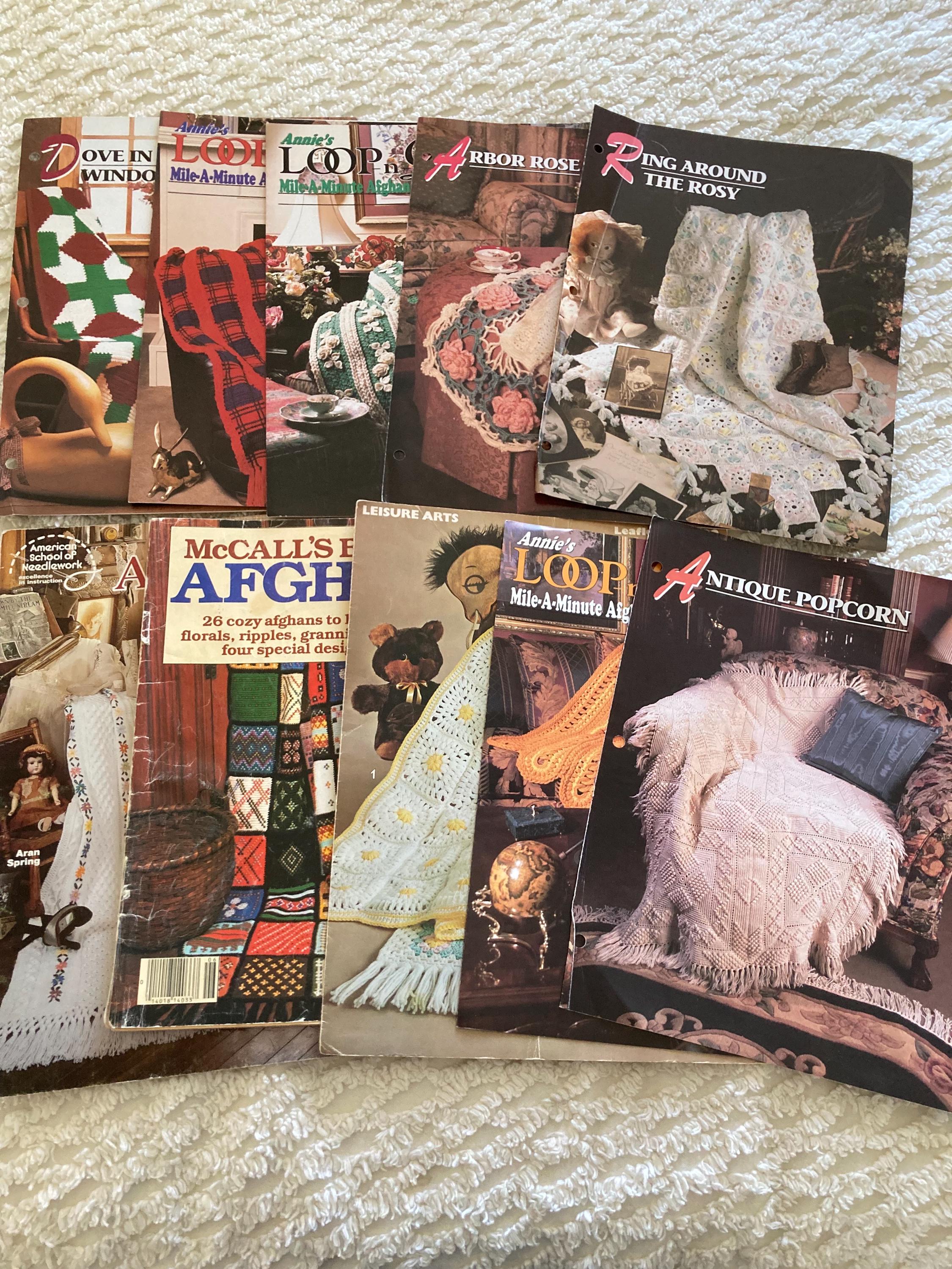 Lot of 9 Afghan Pattern Magazines and Leaflets - Etsy