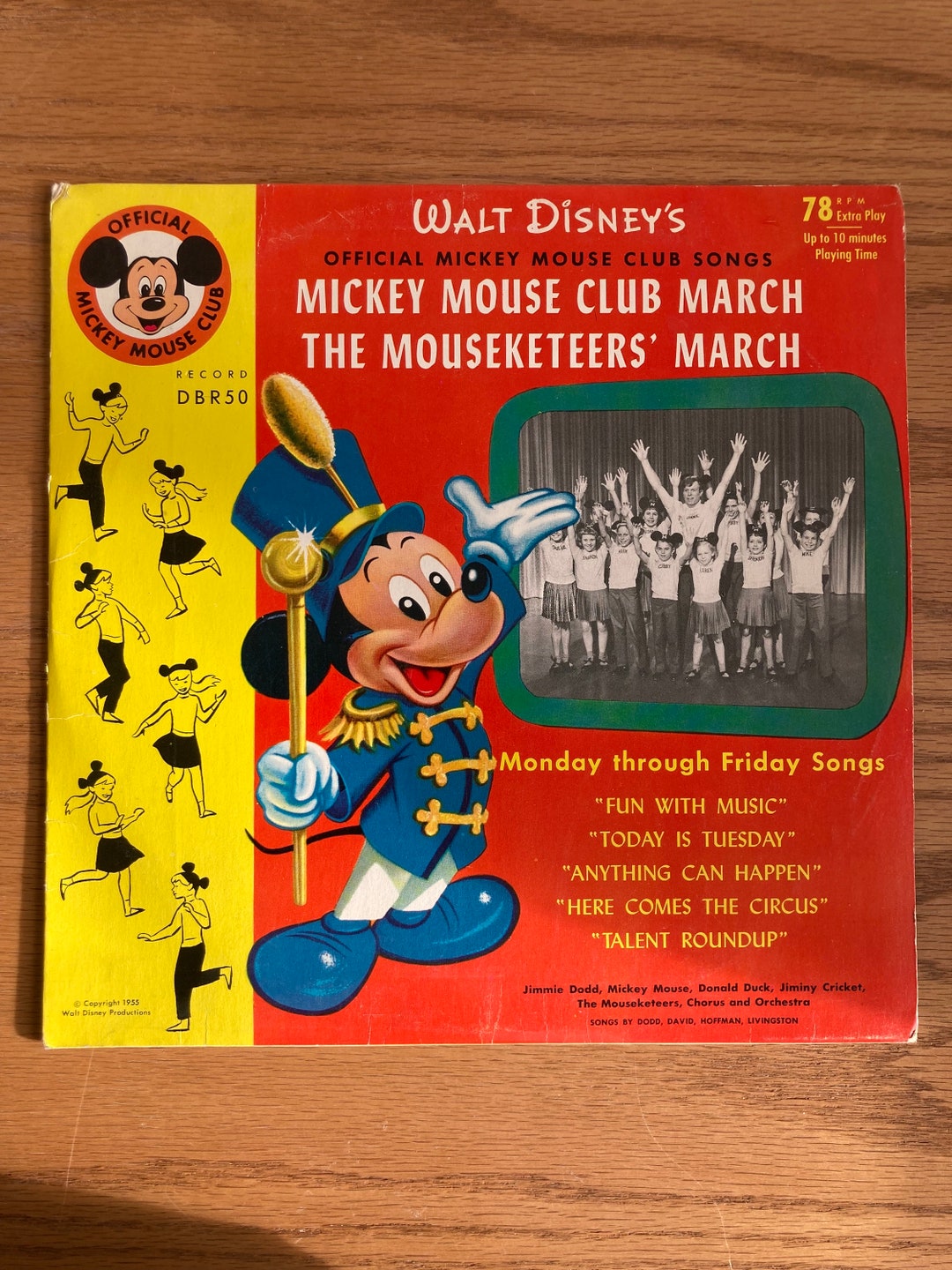 Walt Disney Mickey Mouse Club March Record - Etsy