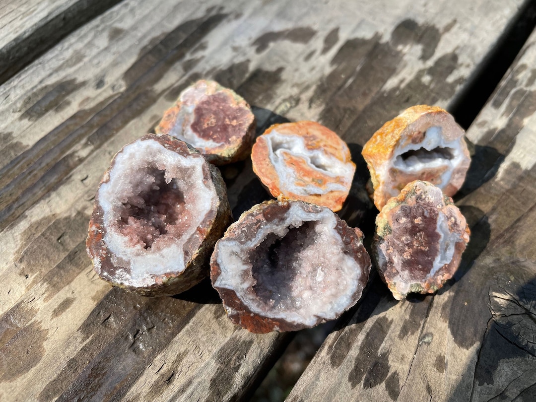 3 GEODES From Mexico - Rock Candy Colors and Crystals! Break Your Own ...