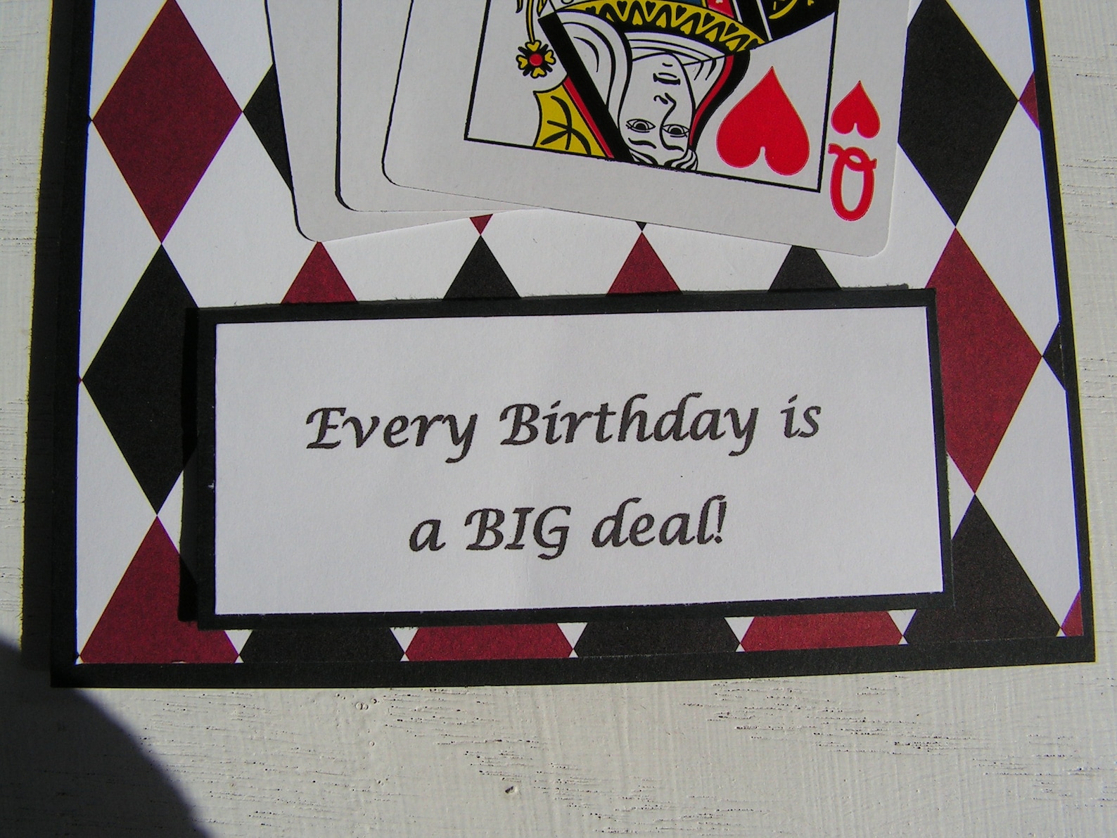 Birthday Card Happy Birthday Card Playing Card Birthday | Etsy