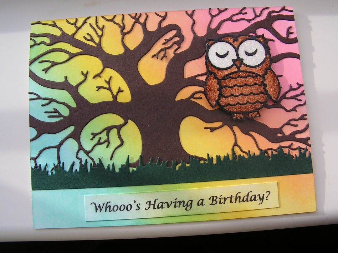 Birthday Card Owl Birthday Card Cute Birthday Birthday Card For Him Birthday Card For Her