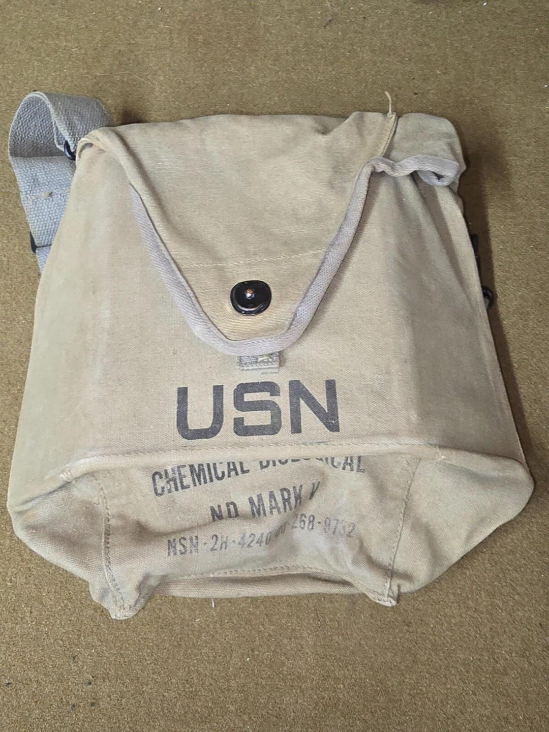 Wwii Us Navy Mark V Gas Mask Carrier Empty - Etsy