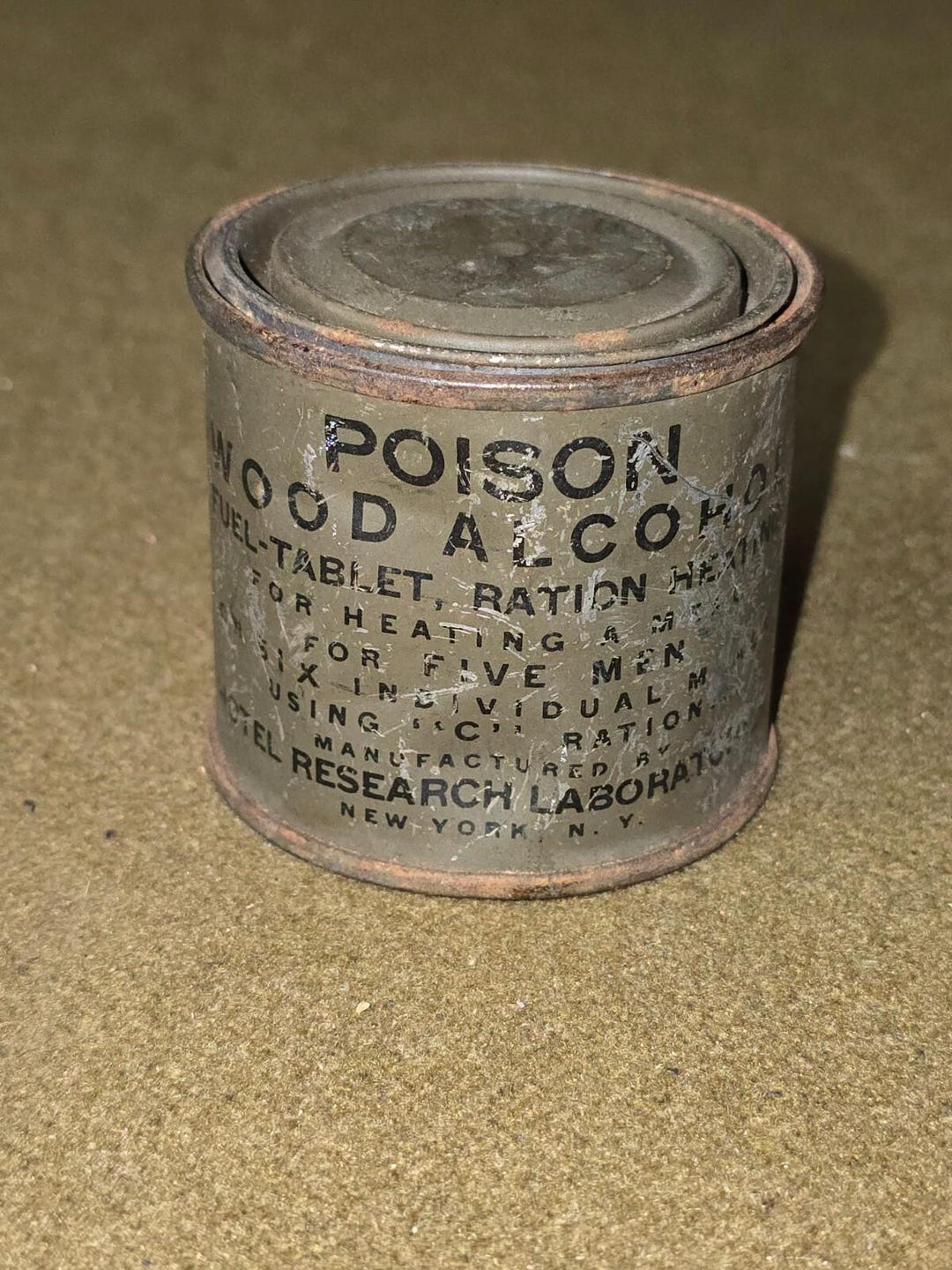 WWII US Army Fuel Tablet Can - Etsy