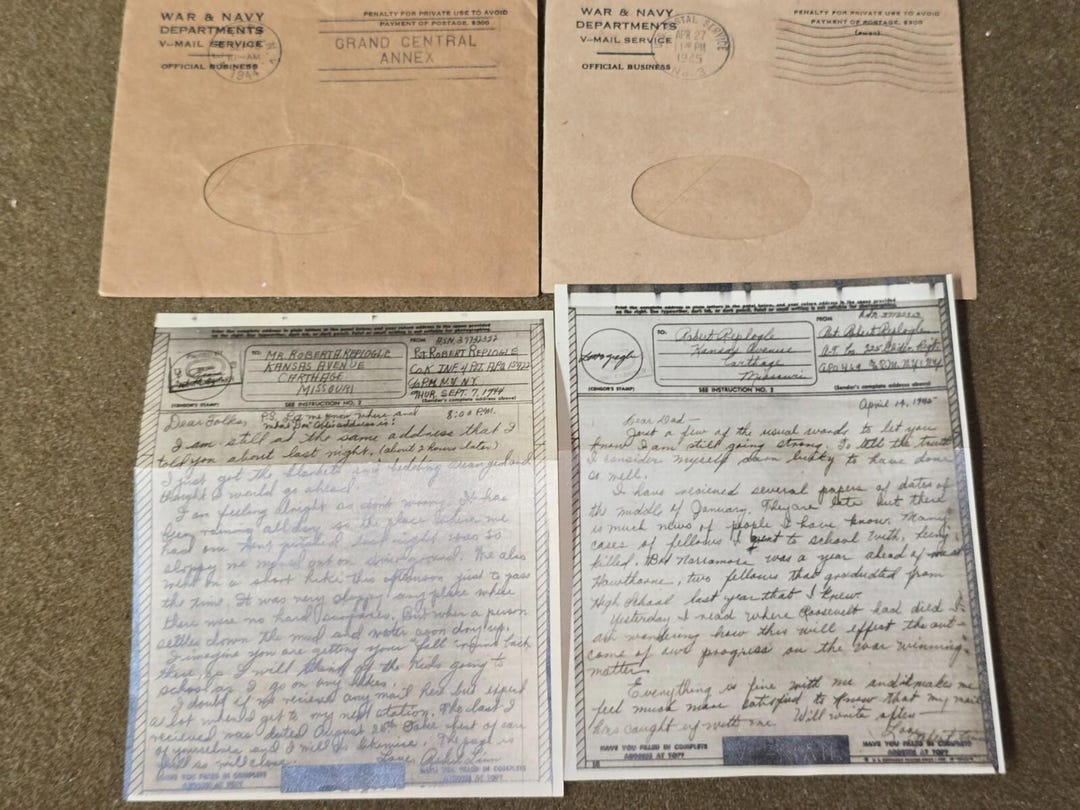 WWII Victory Letters by 2 Different Soldiers - Etsy