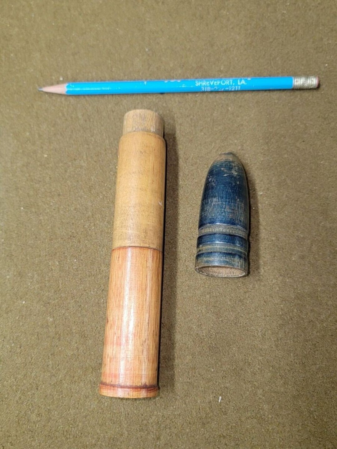 WWII Wood Pencil Carrier Shaped Like Ordnance - Etsy