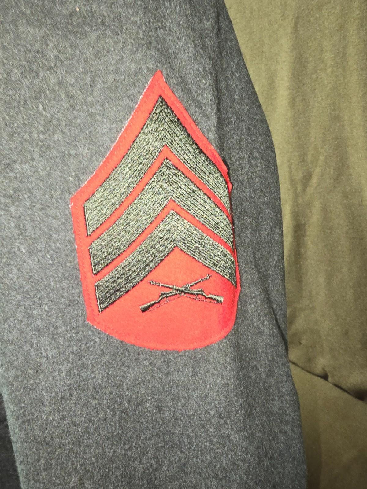Vintage USMC Uniform Jacket With Rank - Etsy
