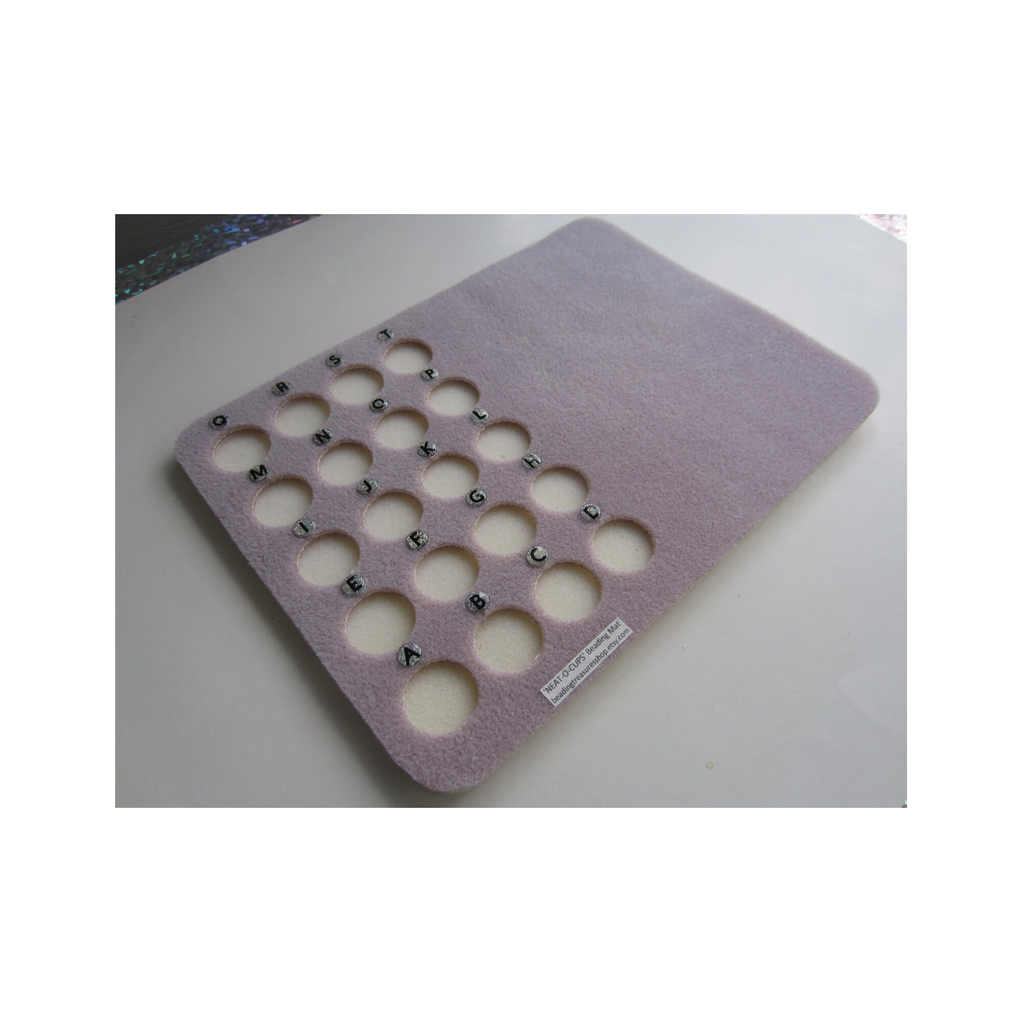 20 Cups Beading Mat Lettered A-T NEAT-O-CUPS Left Handed Bead | Etsy