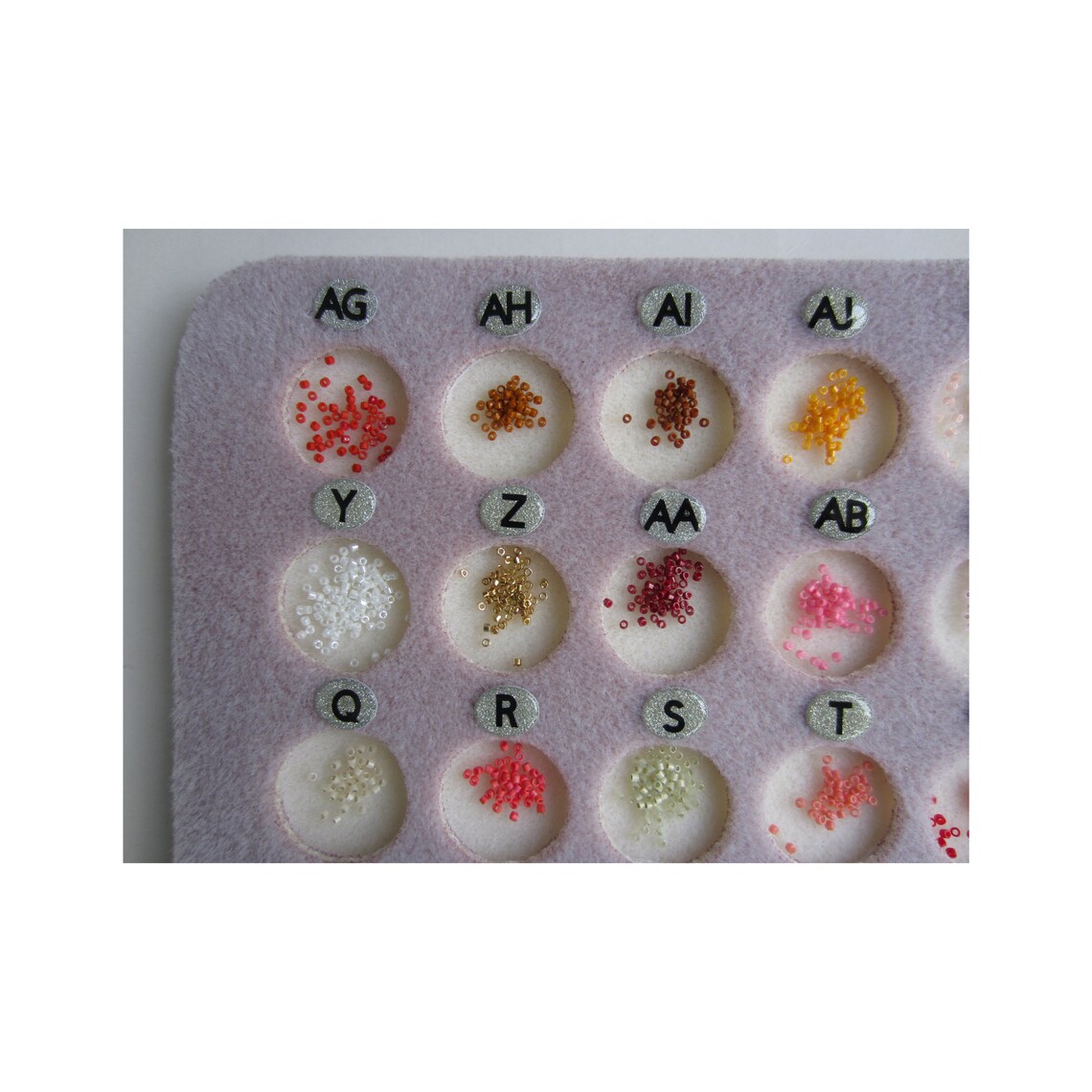 Beading Mats 40 Cups Rectangular Lettered A-z Aa-an With - Etsy
