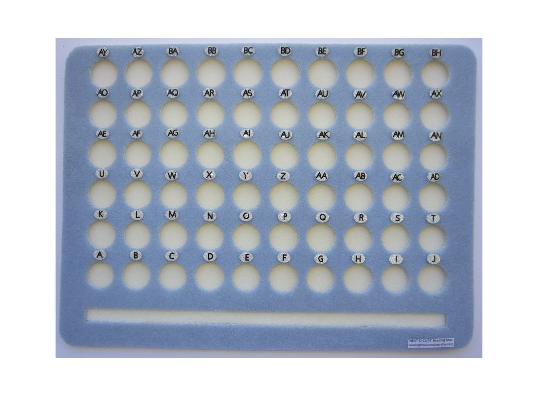 Bead Separator for 60 Different Color Beads 1" Cups Lettered A-Z, Aa-bh ...