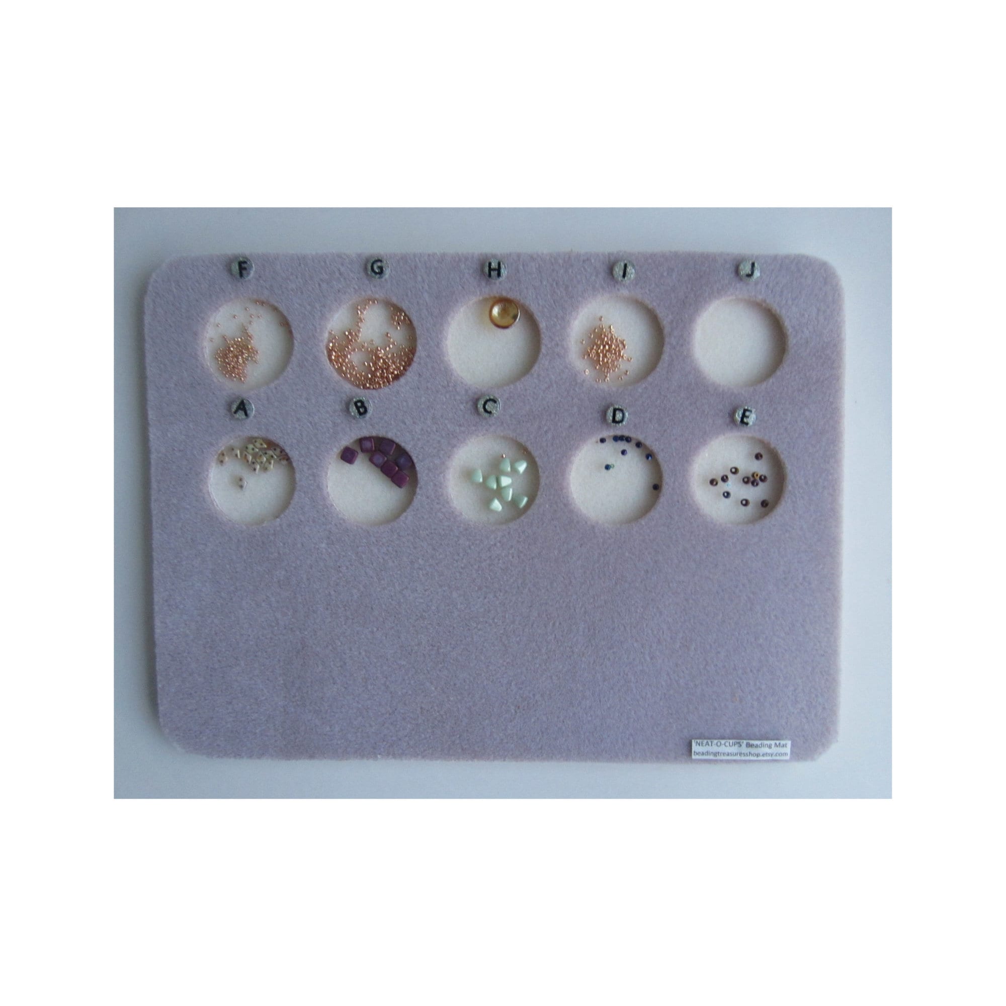 Beading Mat Tray Organizer 10 Round Cups With Work Space at - Etsy