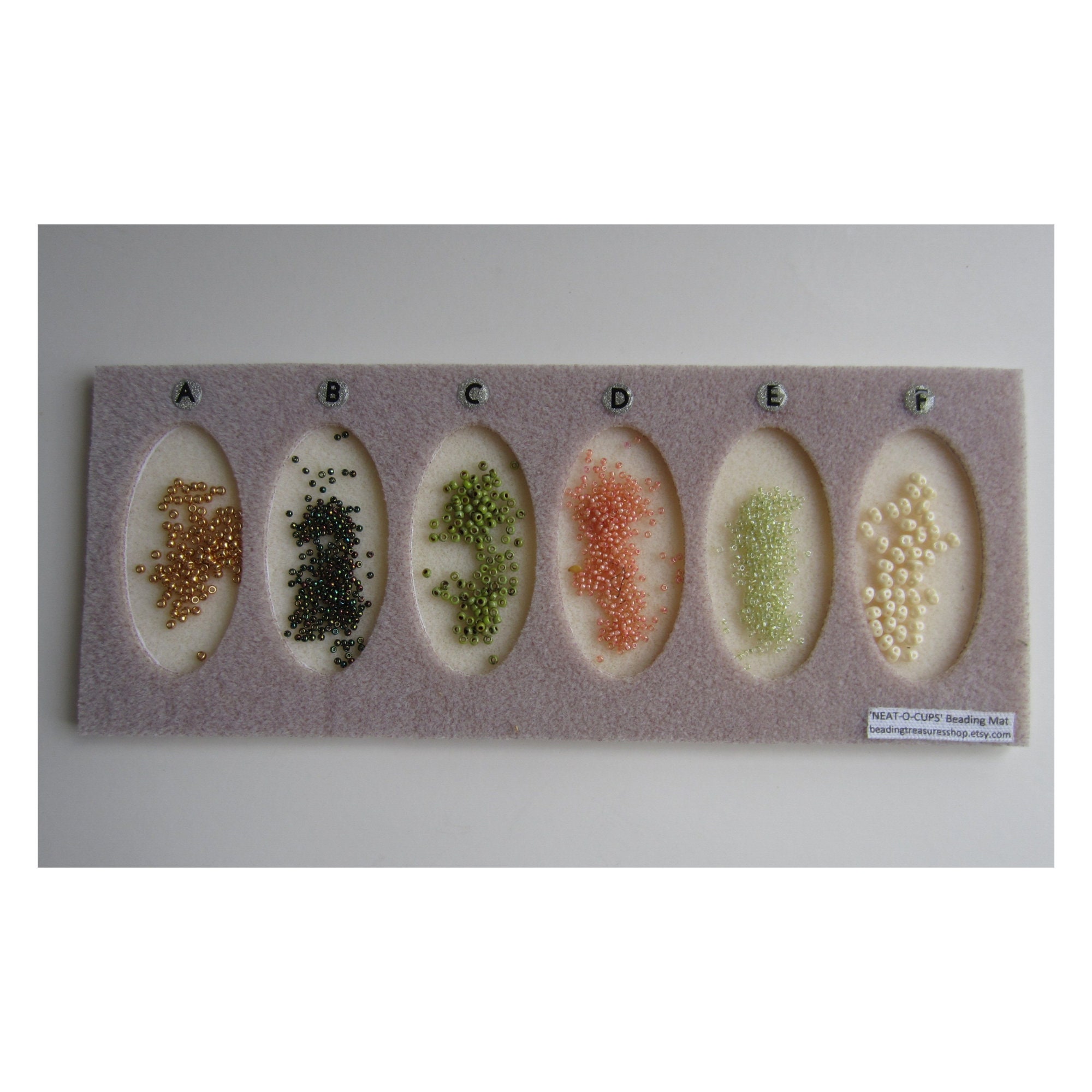 Beading Mat Tray Organizer 6 Large Oval Cups Bead Tray for 6 | Etsy