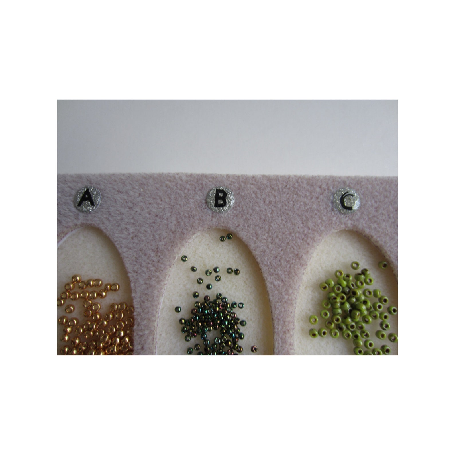 Beading Mat Tray Organizer 6 Large Oval Cups Bead Tray for 6 | Etsy