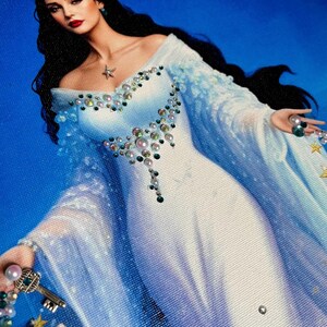 LASIRÈN YEMAYA Hand Bejeweled Haitian Vodou Portrait | Hand Bejeweled ...