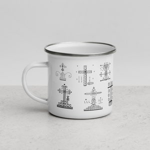 BARON GEDE BRIJIT Haitian Vodou Vèvès Enamel Mug **medium Size ...