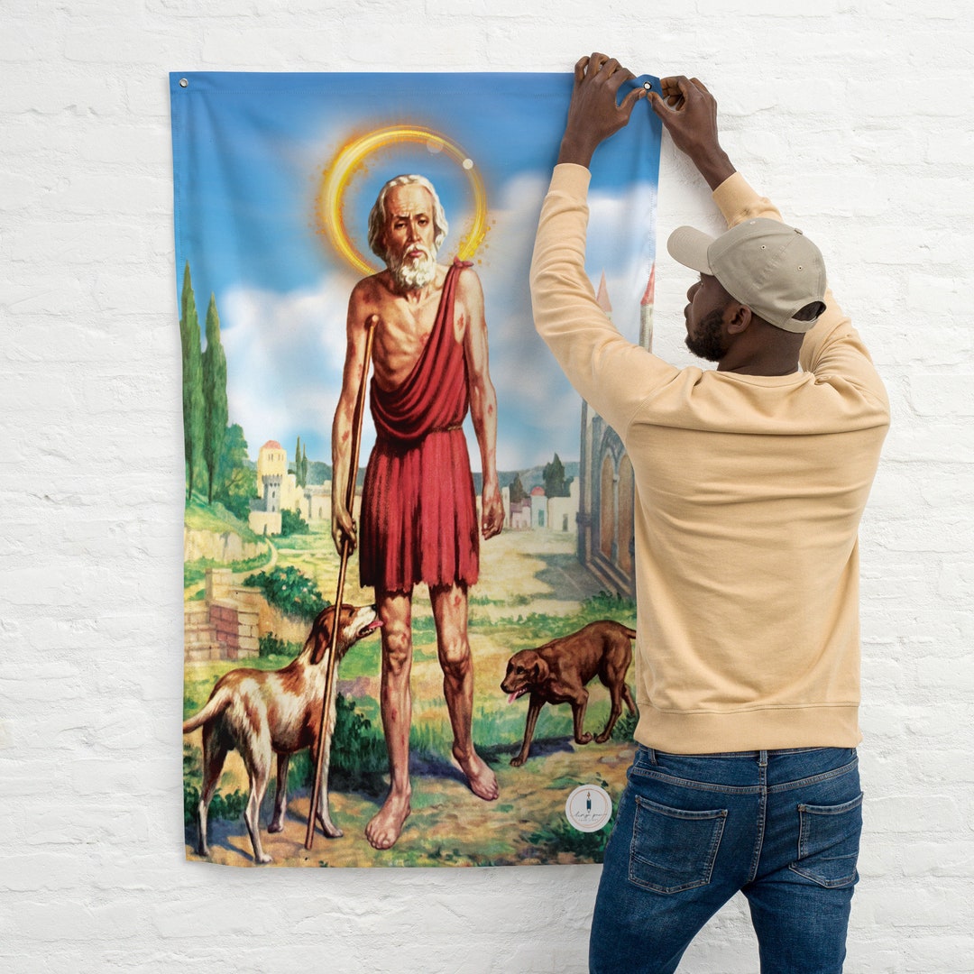 PAPA LEGBA Drapo Seremoni Vodou Saint Lazarus Flag San - Etsy