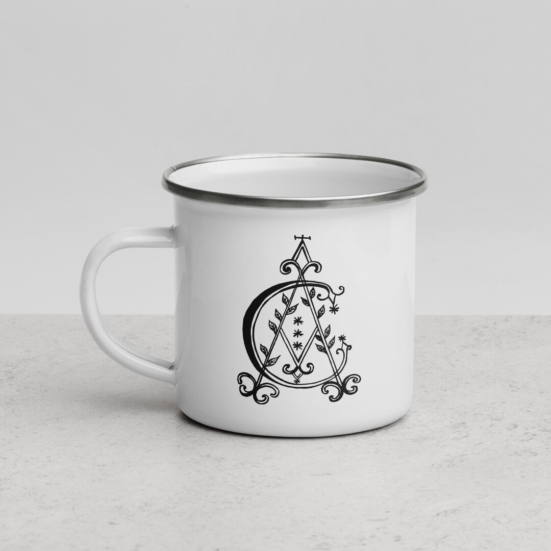AGAWOU Tonerre | Aga-ou | Agarou Haitian Vodou Vèvè Enamel Mug **medium ...