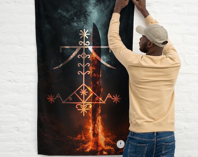 Voodoo Veve Pendant Choice of Sobo and Bade Kalfou Ogou Feray Loco ...