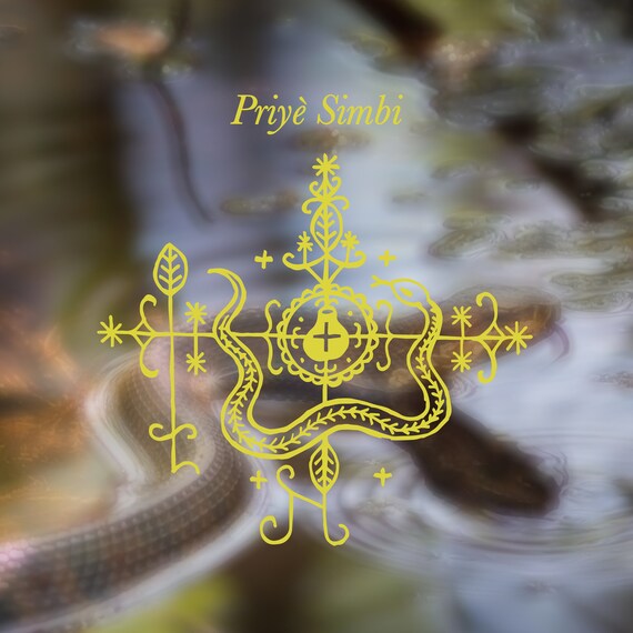 PRIYÈ SIMBI Prayer Simbi Haitian Creole Haitian Vodou Veve | Etsy