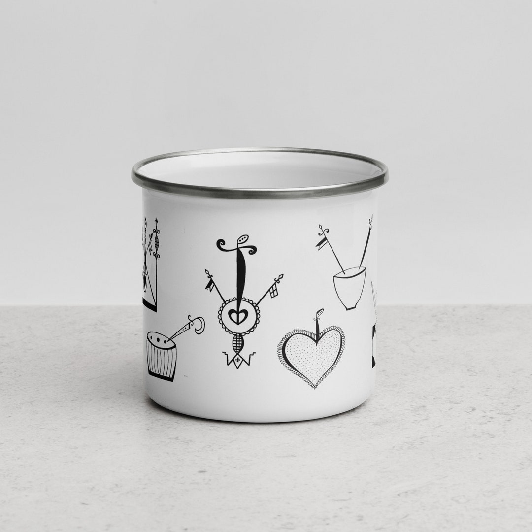 LENGLENSOU | Linglessou | Leglessou Haitian Vodou Vèvès Enamel Mug ...
