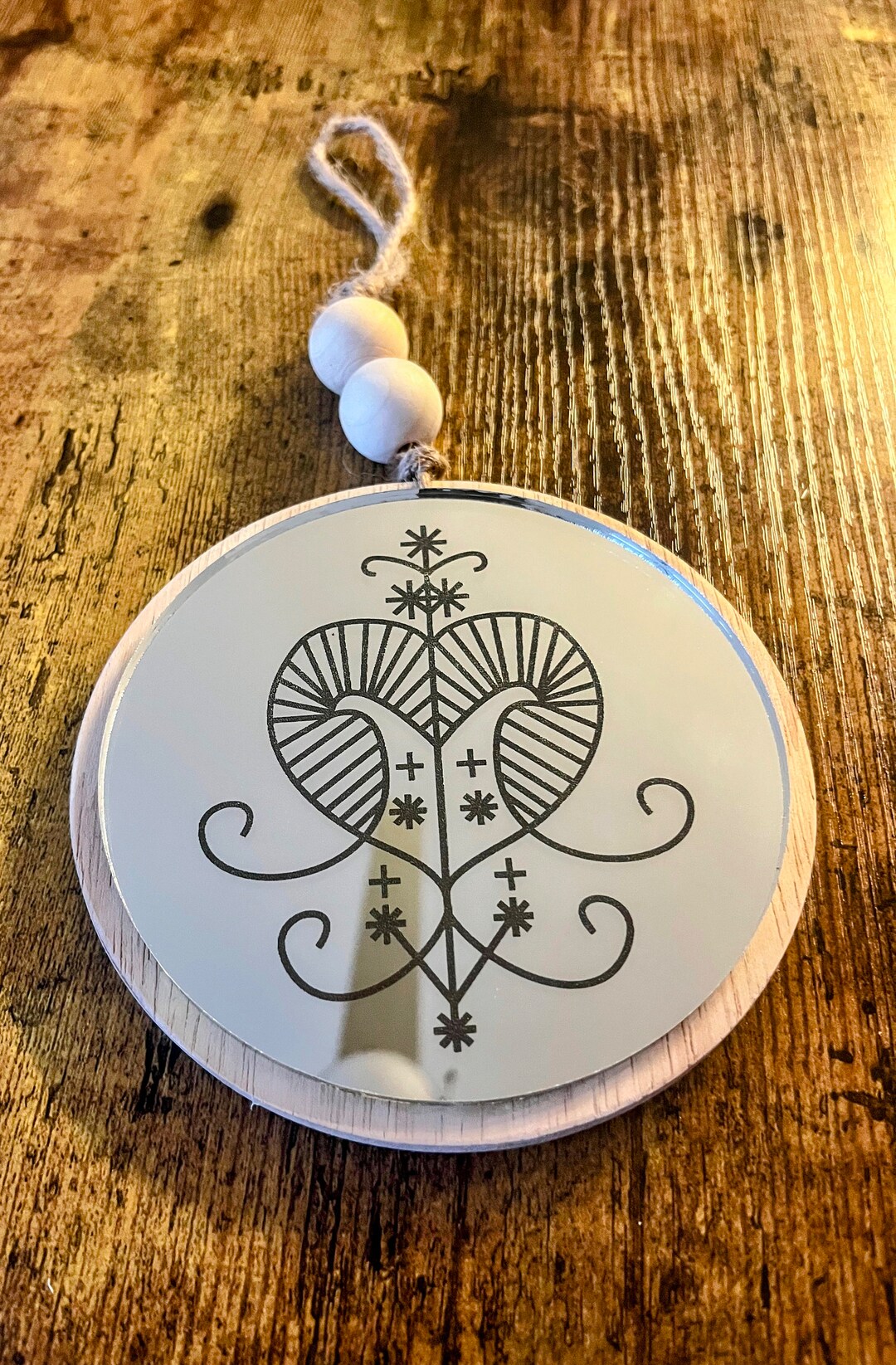 MIWA LWA Altar Tool | 5" Laser Engraved Mirror Ezili Freda and Danto ...