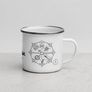 MILOKAN | MINOKAN Vodou Ceremony **medium Size** Enamel Mug | Mug ...