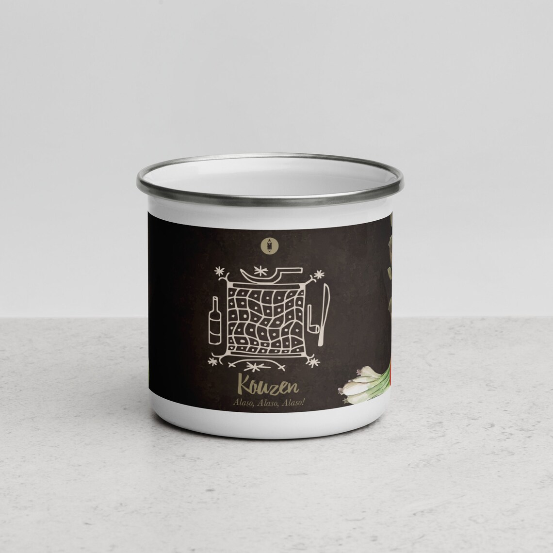 KOUZEN medium Size Enamel Mug Kouzen Zaka Azaka Mede - Etsy