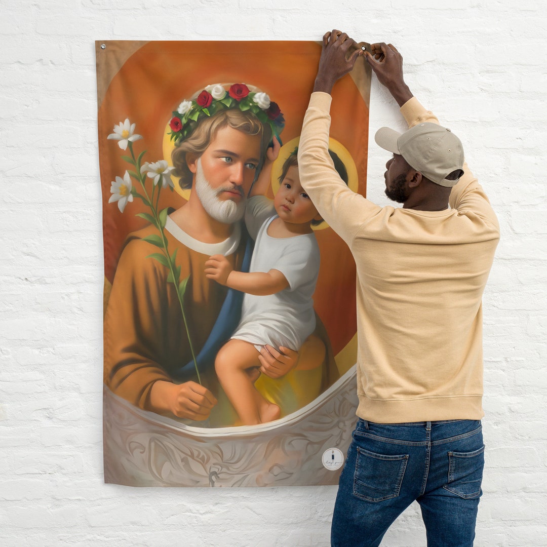 PAPA LOKO **new Version** Flag | St. Joseph Patron Saint of Workers ...