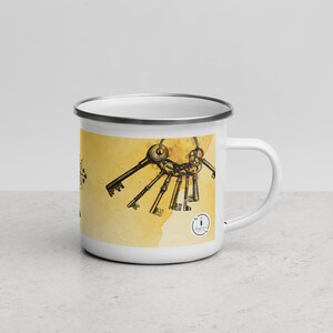 LEGBA Mèt Kafou Haitian Vodou Vèvè Enamel Mug **medium Size** | Haitian ...