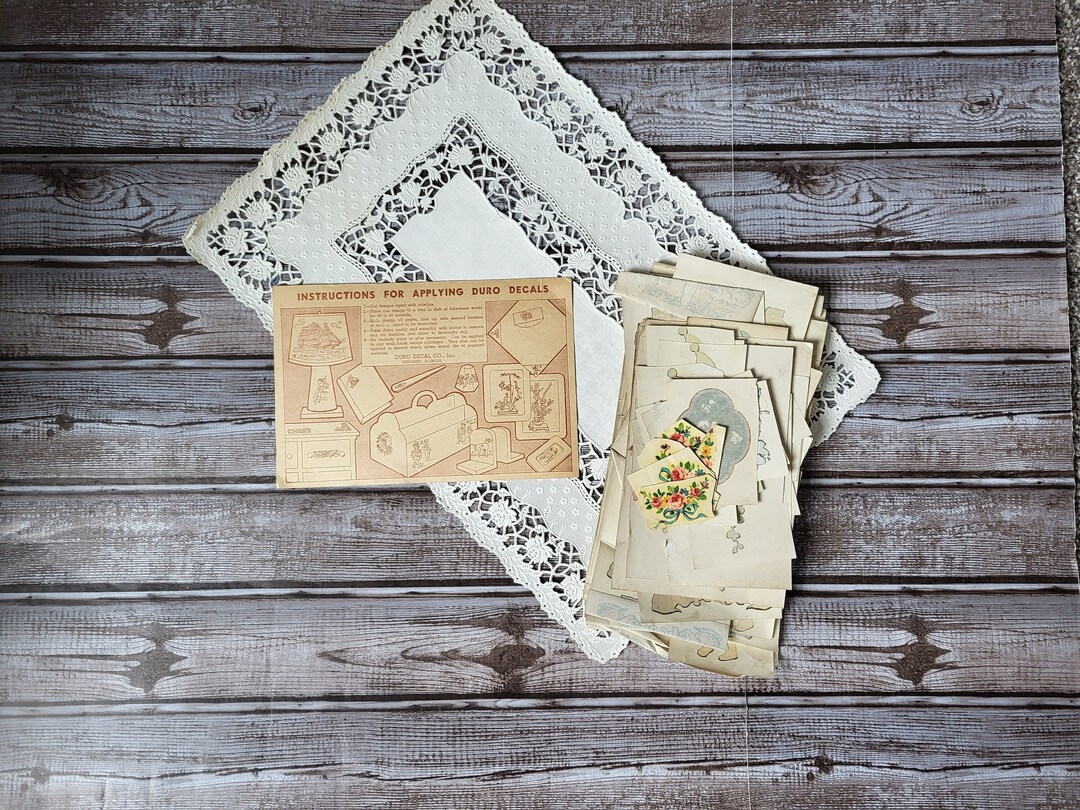 Duro Decals, Vintage Decals for Decorating, Retro Decorations, Junk ...